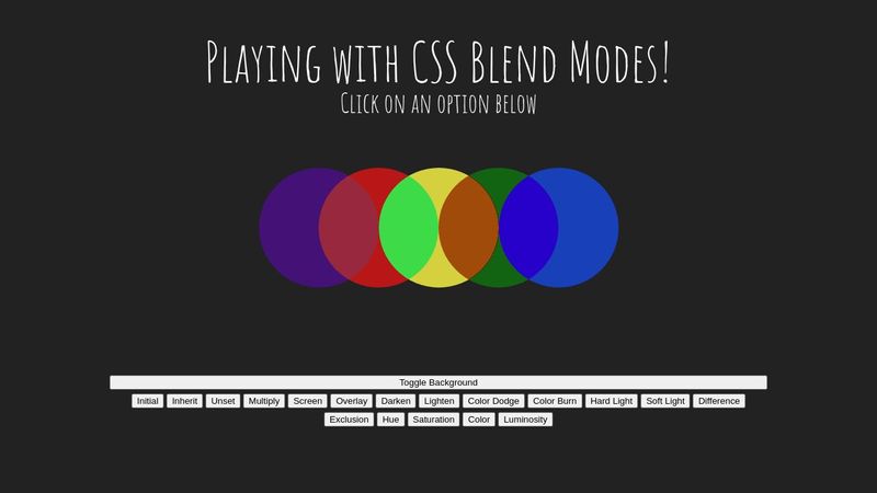 CSS Blend Modes