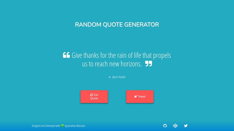Random Quote Machine FCC