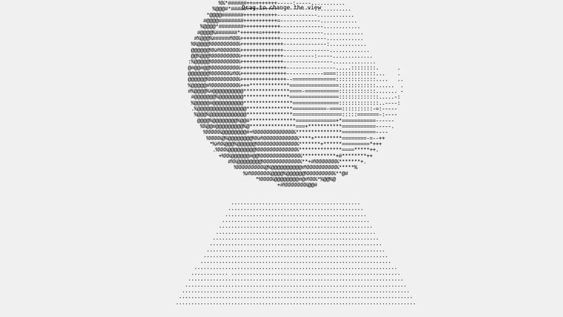 Three.js ASCII Render Effect