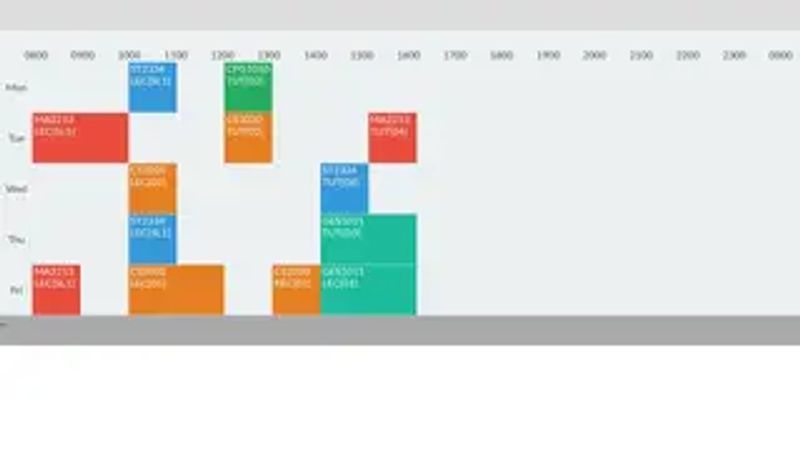 Responsive Timetable