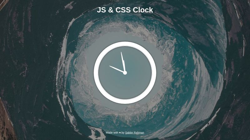 JS30 #02 - JS & CSS Clock