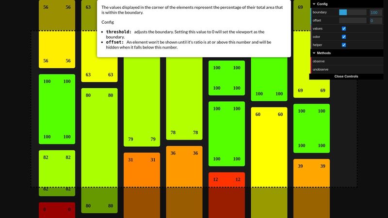 Detecting element visibility without the Intersection Observer API
