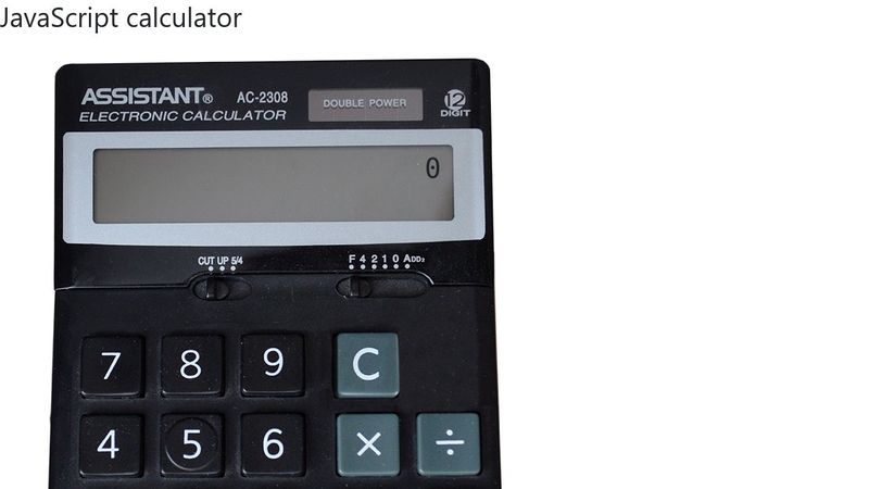 JS Calculator for freeCodeCamp