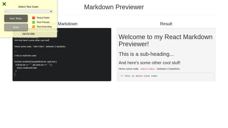 Markdown Previewer