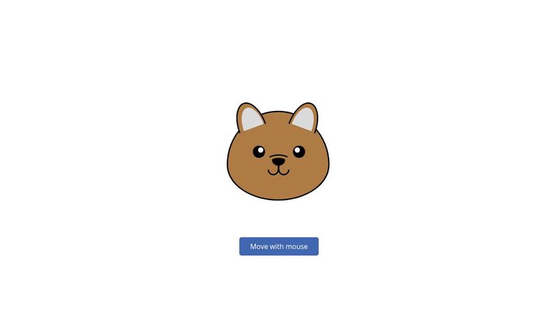 Dog css draw with mouse follow | WIP