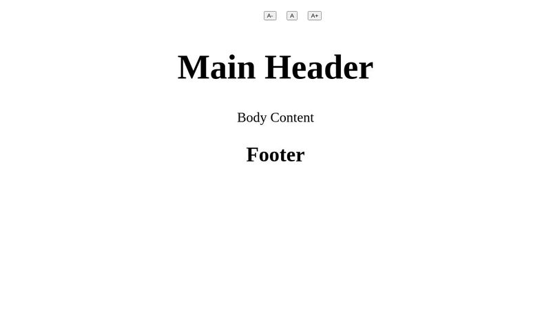 Change font size using jQuery