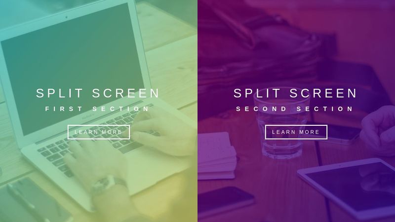 Split Screen Pure CSS