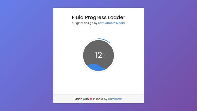 Fluid Progress Loader | Harsimran