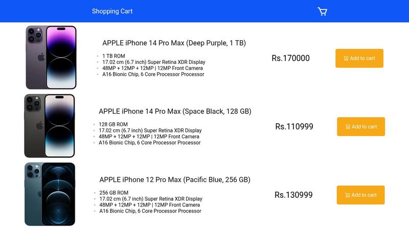ADD TO CART LIST (Shopping cart list) using HTML,CSS and Javascript # ...