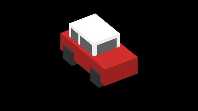 How to render a minimalistic 3D car with texture (Three.js + HTML Canvas)