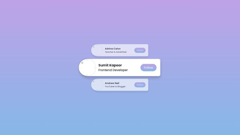 Demo:Vertical Card Sliding Animation