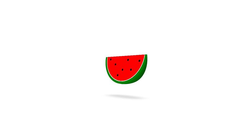 3D CSS Watermelon