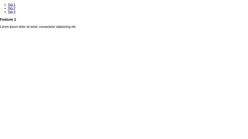 Simple Vanilla Javascript Tabs