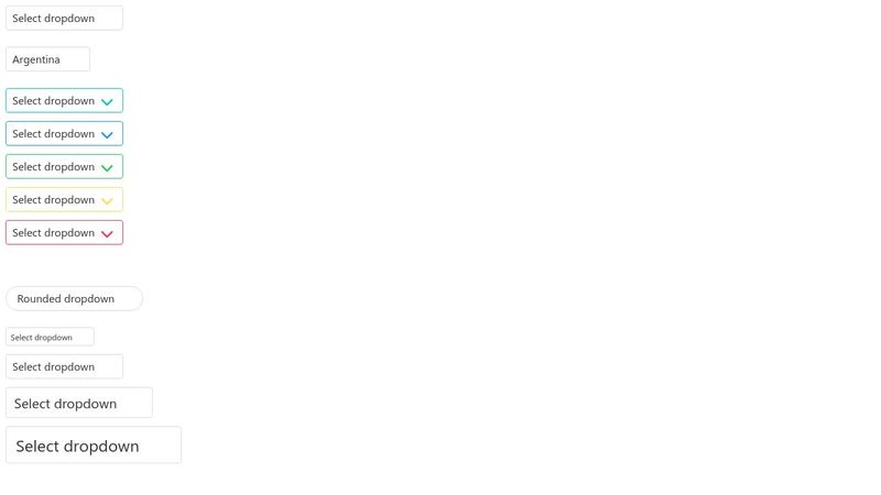 Select input variations