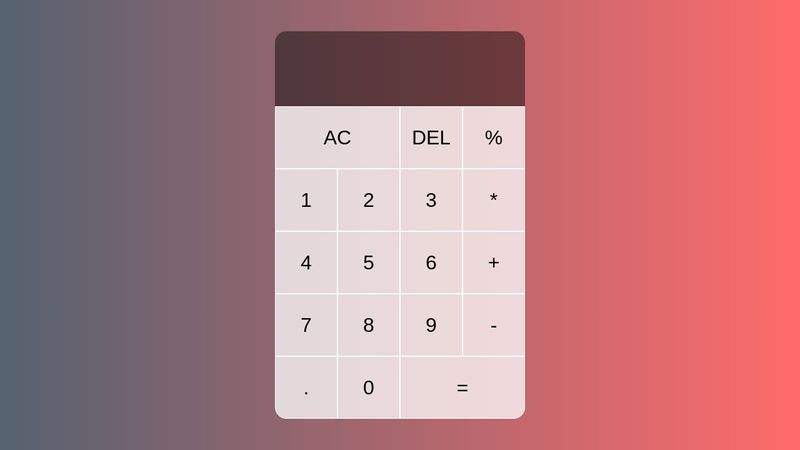 Vanilla JS Calculator