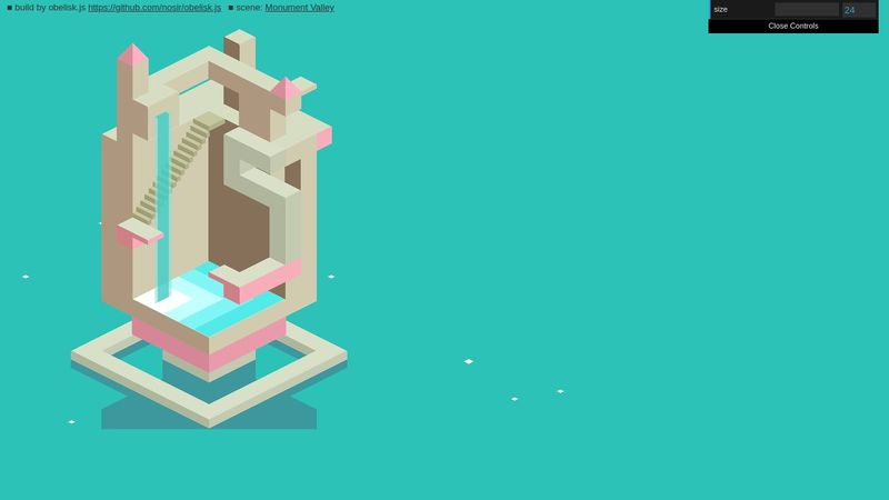 Build Monument Valley by Obelisk.js