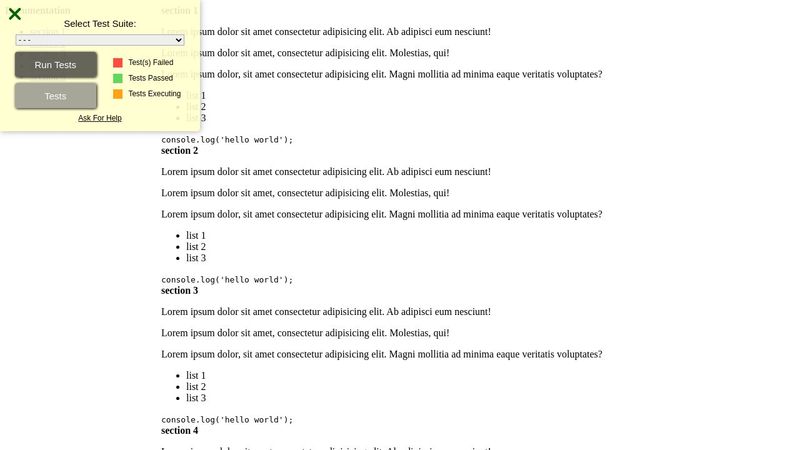 Fork Me! FCC: Build a Technical Documentation Page