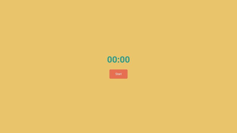 Vanilla JavaScript Timer