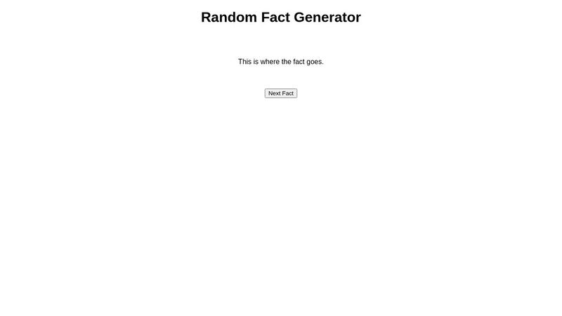 Random Fact Generator