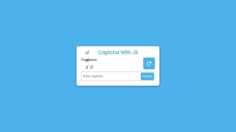 Captcha With JS