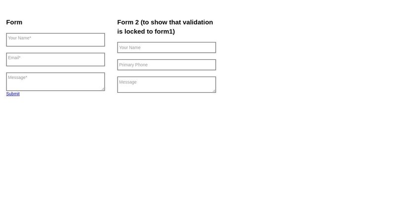 Form Validation