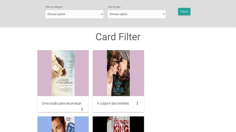 Filter - select cards