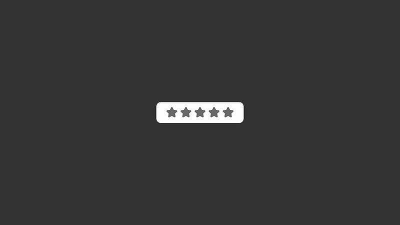CSS Only star rating radio input