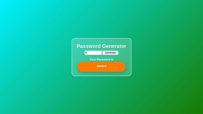 JS Password Generator