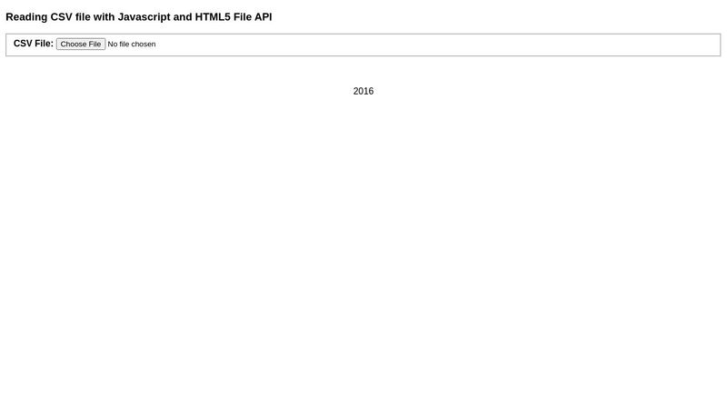 Reading CSV file with Javascript and HTML5 File API
