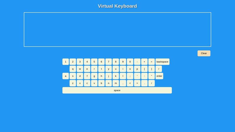 Virtual keyboard