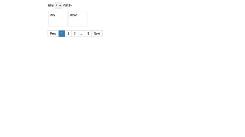 Vue Pagination-Client Side