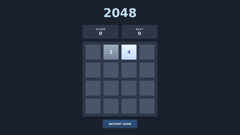 tailwind 2048 game clone