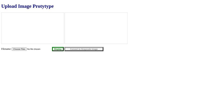 Upload Image Prototype