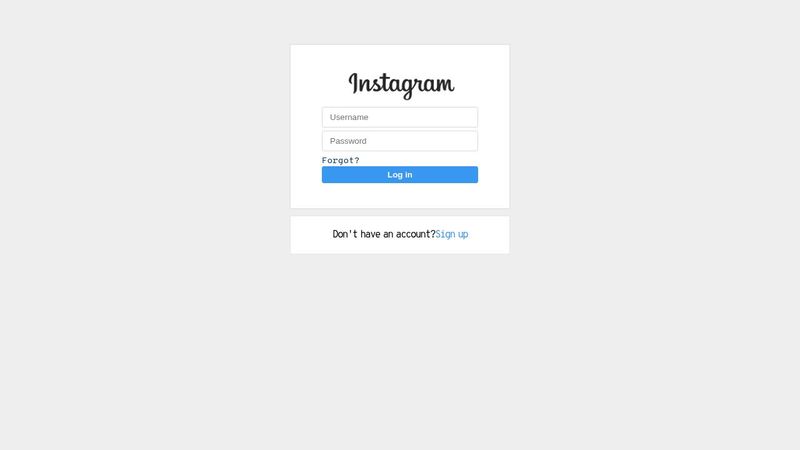 Instagram Login Page