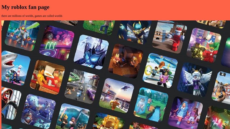 My roblox fan page