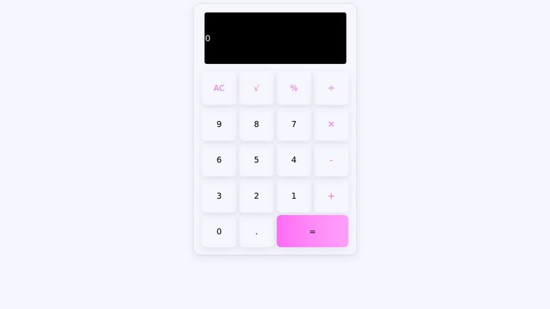 Calculator With Html5 Css3 Javascript 4129