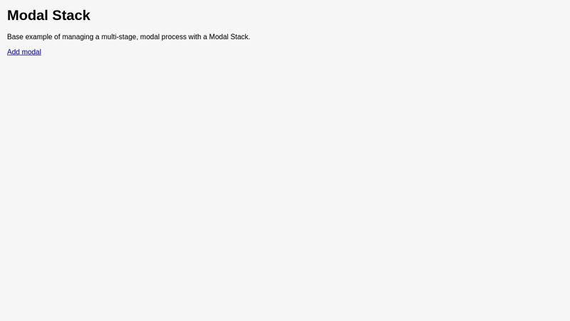 Modal Stack