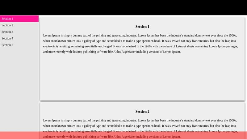 Javascript scrollspy vanilla js tutorial by nikhilroy