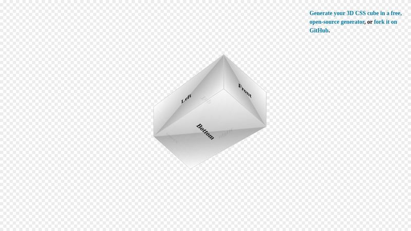 CSS 3D Cube / Prism