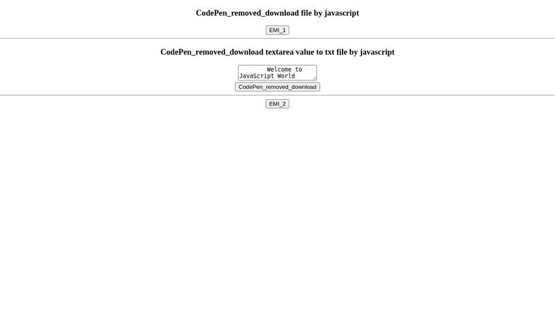 download textarea value to txt file by javascript