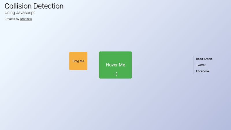 Collision detection using javascript