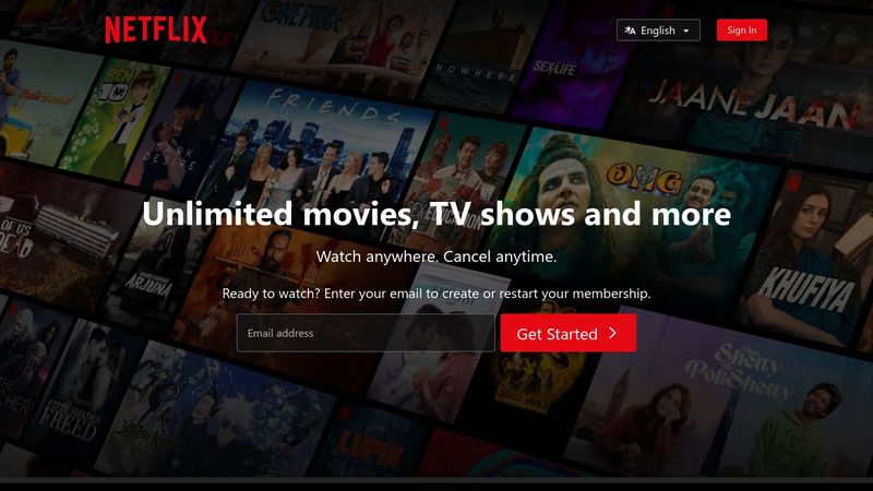 Netflix Homepage