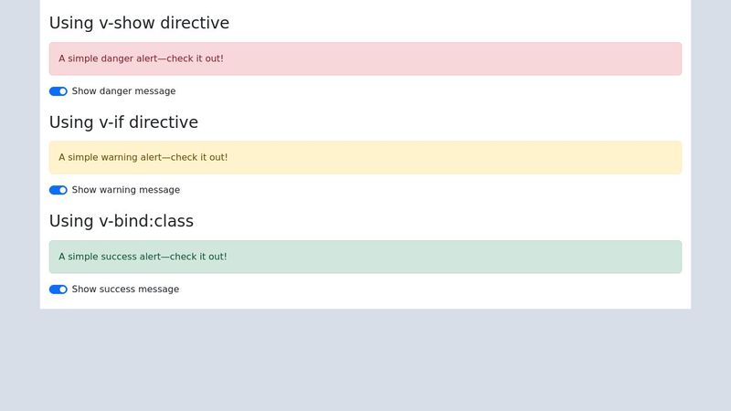 Toggle visibility in Vue