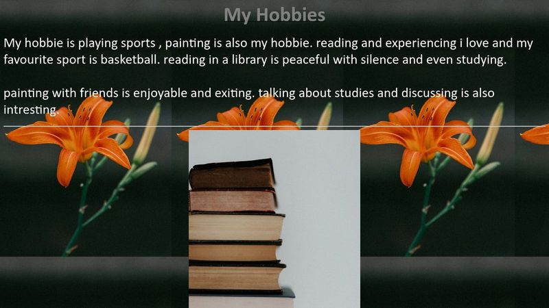 My hobbies html