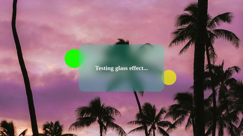 Glass Effect CSS
