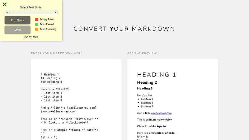 React Markdown (FreeCodeCamp)