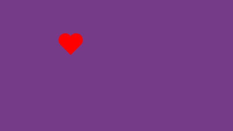 animated heart with pure css