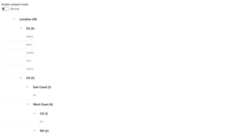 GroupedList Fabric React Component Example