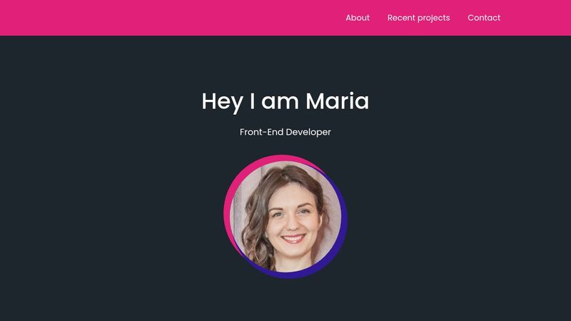 CodePen Home FCC: Personal Portfolio