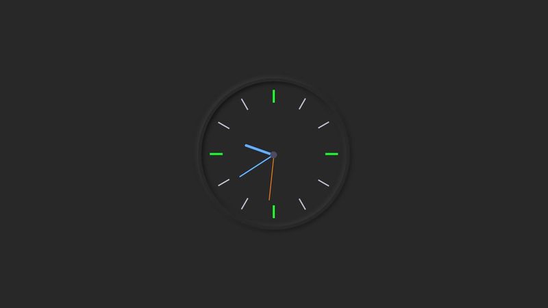 analog clock 7